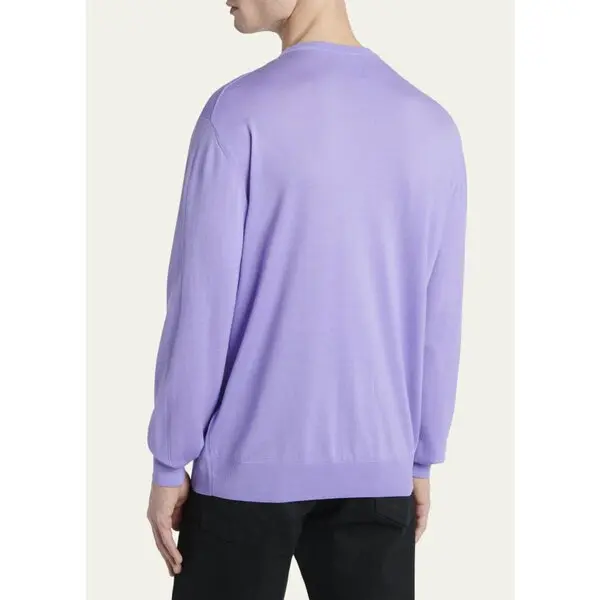 TOM FORD Fine Merino Wool Crewneck Sweater - Pervinca
