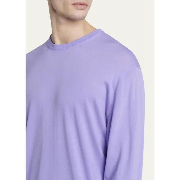 TOM FORD Fine Merino Wool Crewneck Sweater - Pervinca