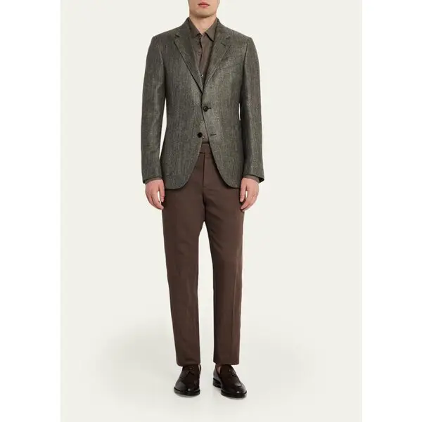 Zegna Silk-cotton Twill Single-breasted Sport Coat