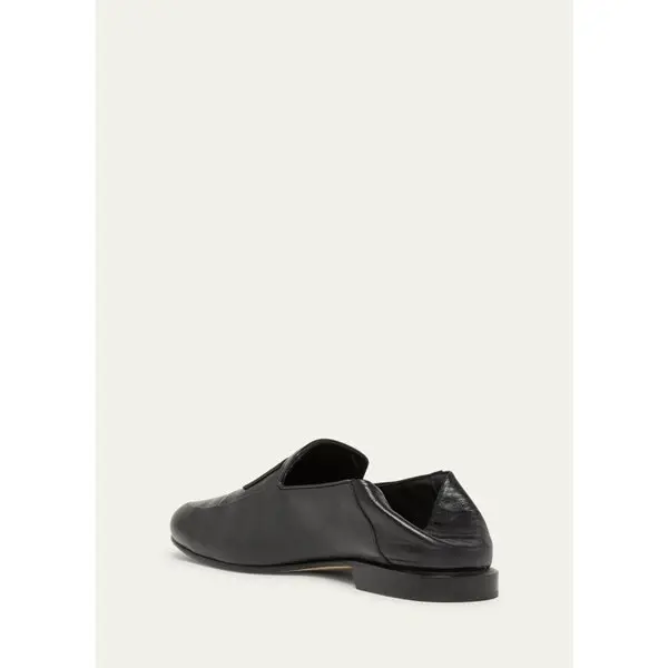 Givenchy Label Leather Foldable Loafers