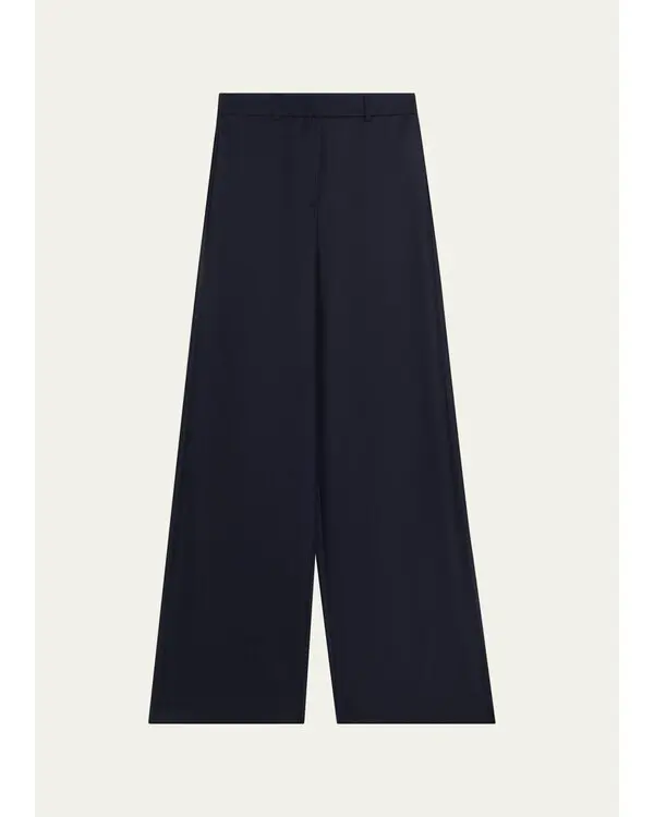 Giorgio Armani Flanella Cashmere Wide-leg Pants