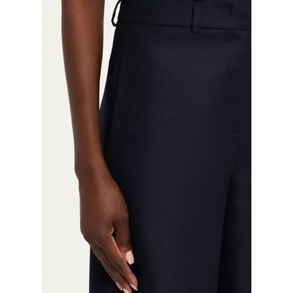 Giorgio Armani Flanella Cashmere Wide-leg Pants