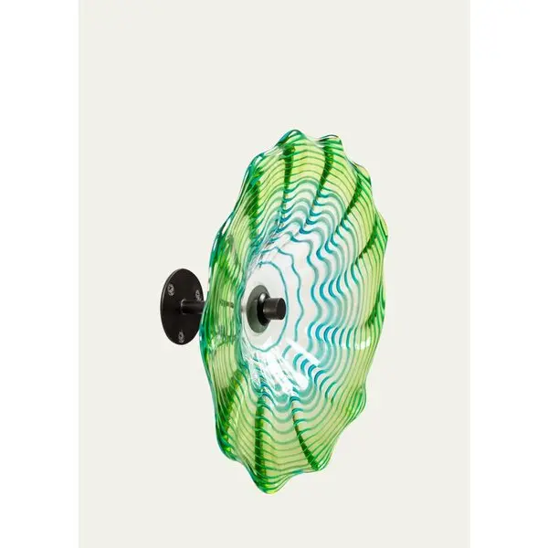 DALE TIFFANY Milagra Art Glass Wall Decor, 12" Round