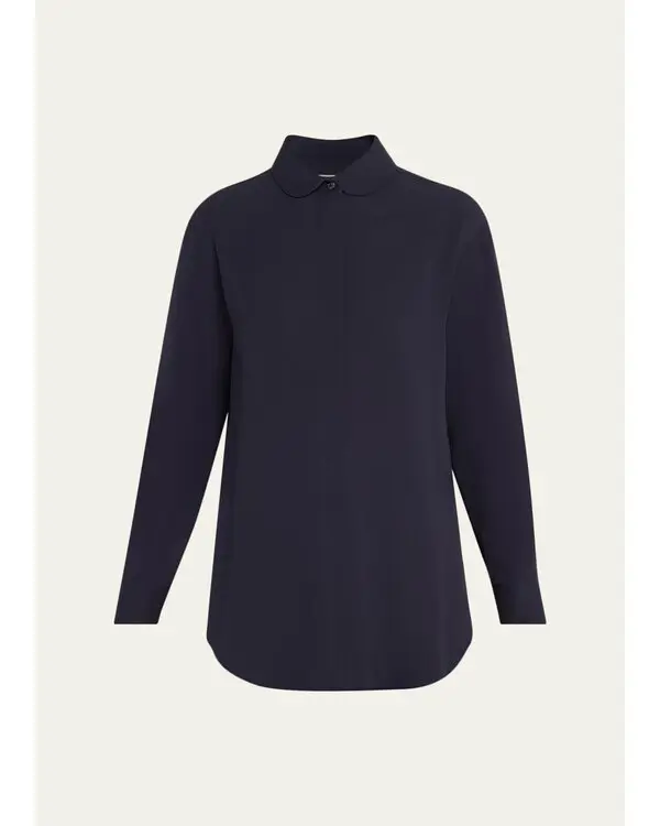 Giorgio Armani Silk Long-sleeve Button-down Shirt
