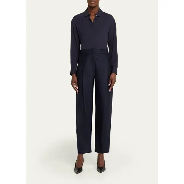 Giorgio Armani Silk Long-sleeve Button-down Shirt