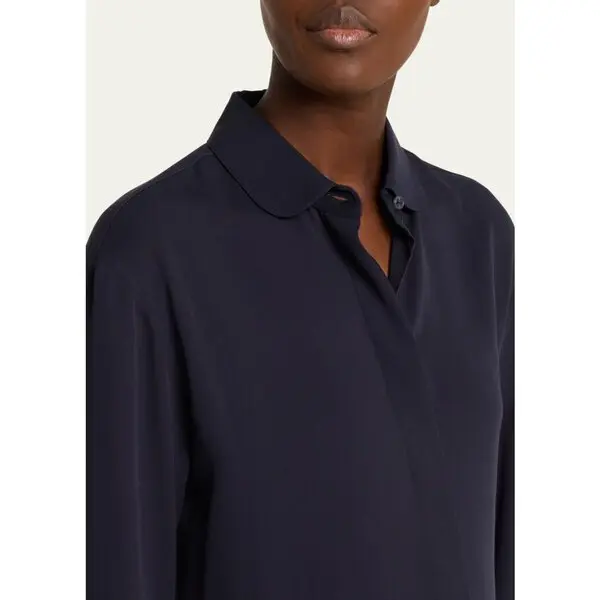 Giorgio Armani Silk Long-sleeve Button-down Shirt