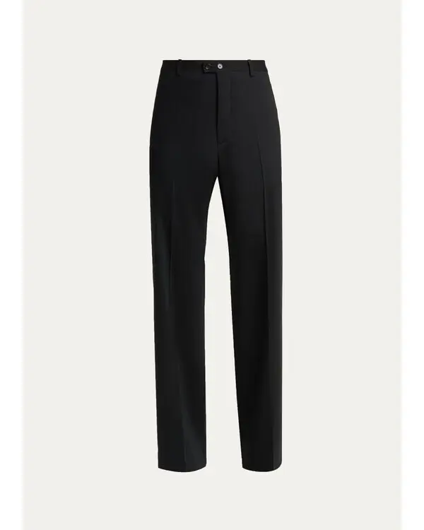JIL SANDER Wool Blend Wide-leg Trousers