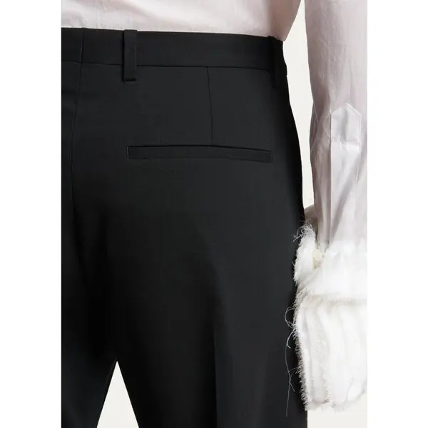 JIL SANDER Wool Blend Wide-leg Trousers