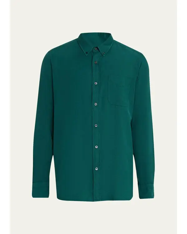 TOM FORD Cotton And Cashmere Pocket Sport Shirt