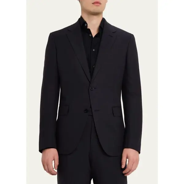 Zegna Linen Single-breasted Two-piece Suit