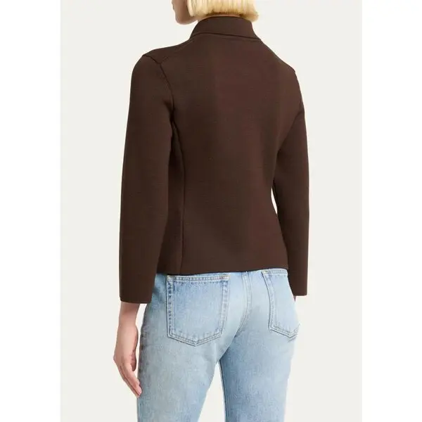 Saint Laurent Wool Polo Cardigan - Camel