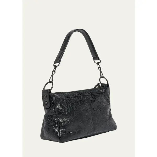 Balenciaga Le City Moto Mini Leather Shoulder Bag