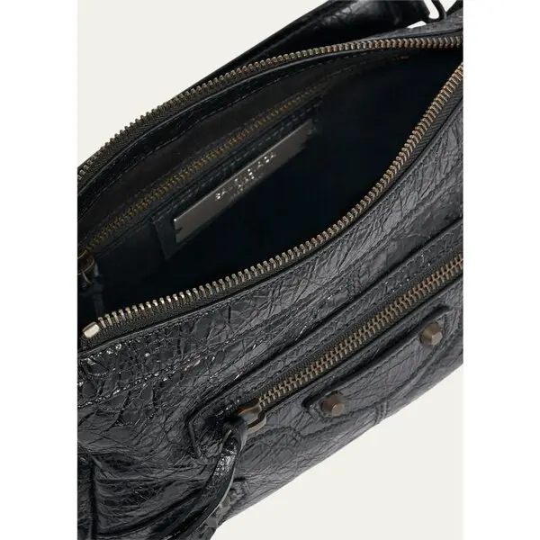 Balenciaga Le City Moto Mini Leather Shoulder Bag