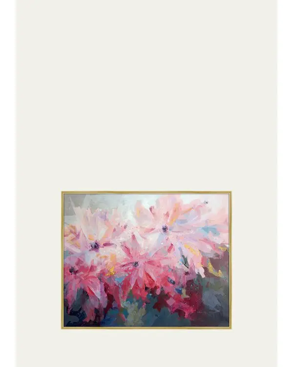 PRESTIGE ARTS Pompom Floral Giclee On Canvas