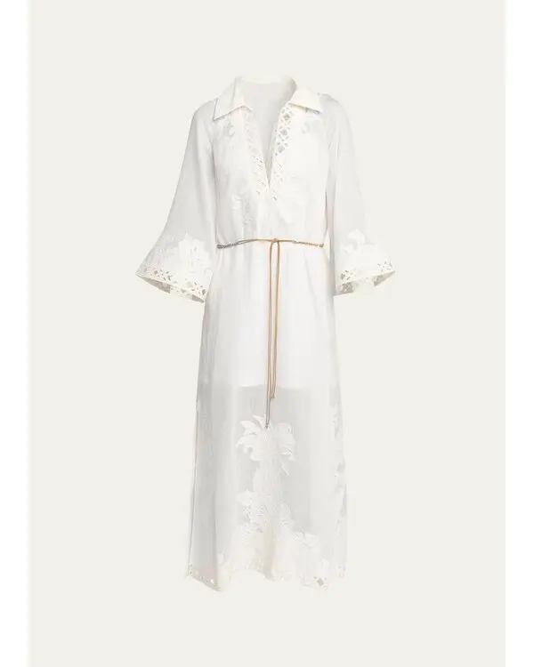 Zimmermann Indra Embroidered Maxi Dress