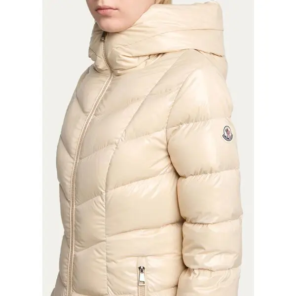 Moncler Marusse Hooded Mid-length Down Jacket