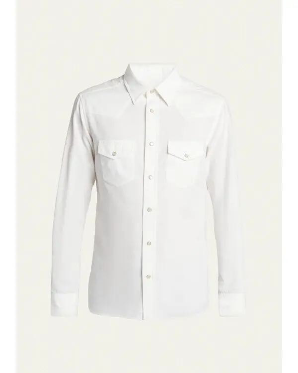 TOM FORD Slim-fit Corduroy Double-pocket Western Shirt