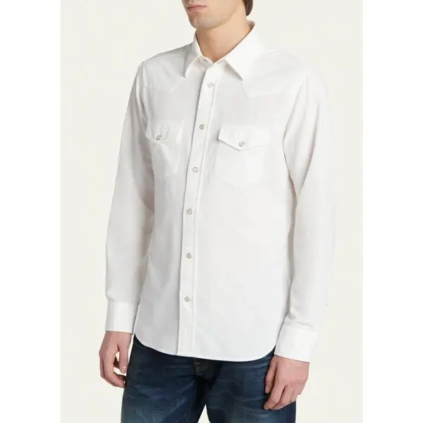 TOM FORD Slim-fit Corduroy Double-pocket Western Shirt