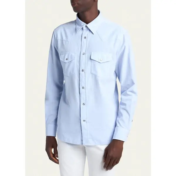 TOM FORD Slim-fit Corduroy Double-pocket Western Shirt