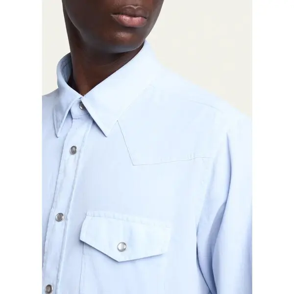 TOM FORD Slim-fit Corduroy Double-pocket Western Shirt