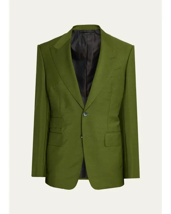 TOM FORD Wool Peak Lapel Single-breasted Sport Coat