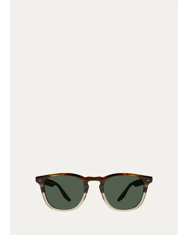 Barton Perreira Dino Acetate Keyhole-bridge Square Sunglasses