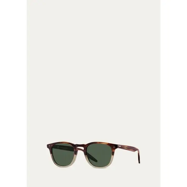 Barton Perreira Dino Acetate Keyhole-bridge Square Sunglasses