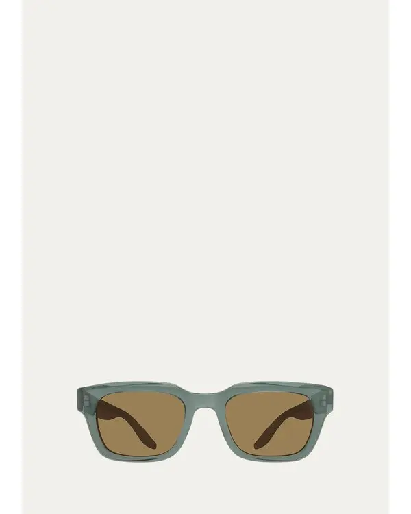 Barton Perreira Butzi Acetate Rectangular Sunglasses - Brown