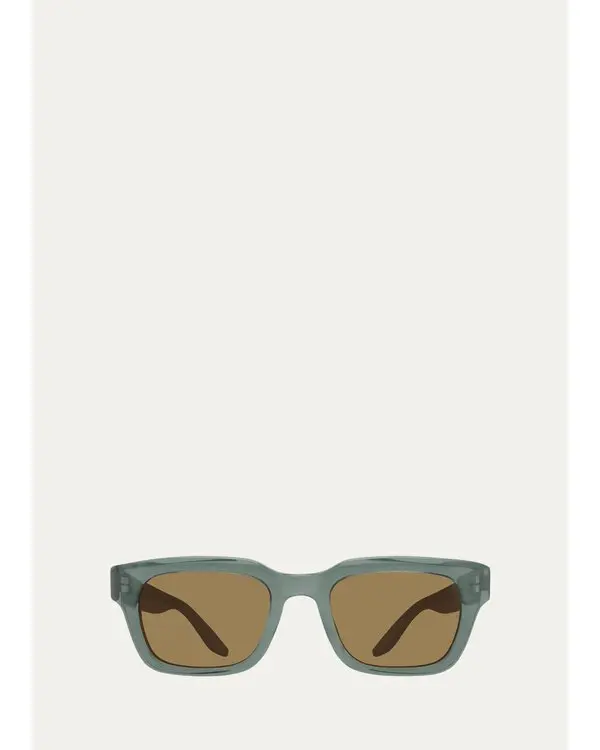 Barton Perreira Butzi Acetate Rectangular Sunglasses - Brown