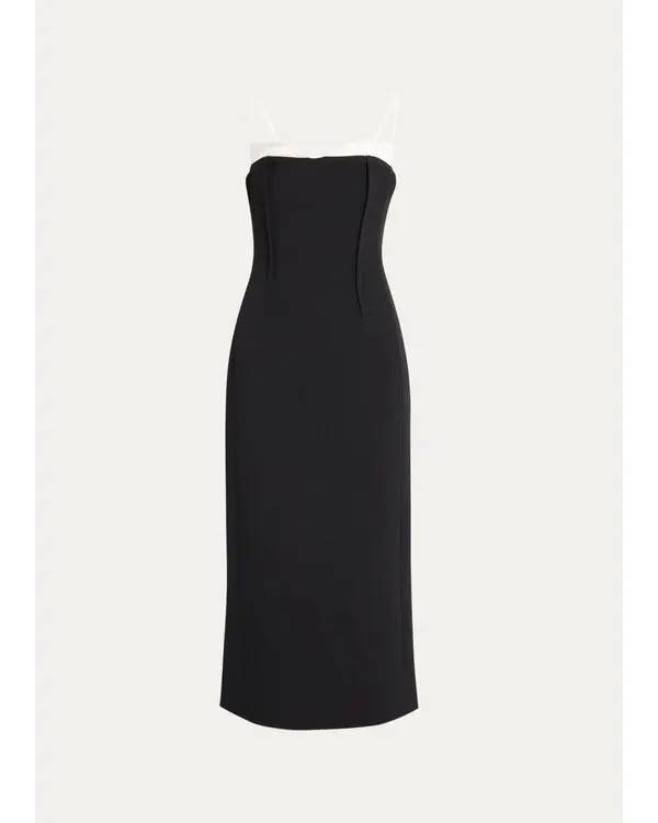 Simkhai Kristen Column Midi Dress - Black Multi