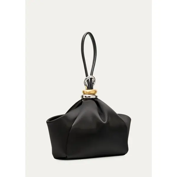 CHRISTIAN LOUBOUTIN Sabrina Small Satin Wristlet Bag