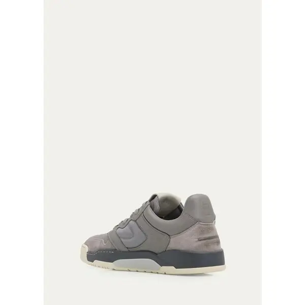 CHRISTIAN LOUBOUTIN Bsktball 1 Retro Mesh & Leather Sneakers