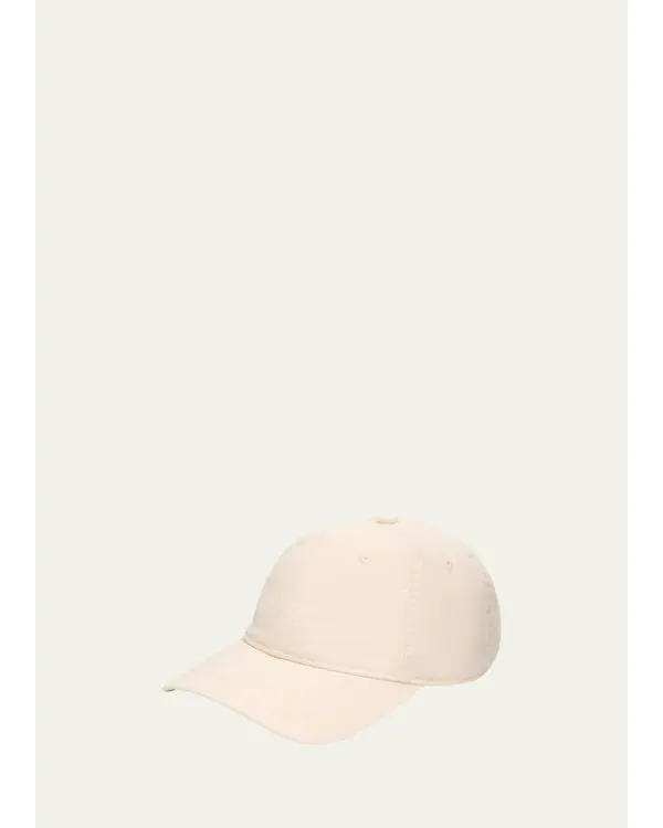 TOTEME Logo Cotton Baseball Cap - Pebble