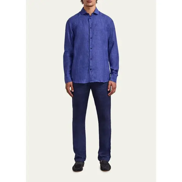 Frescobol Carioca Anton Linen Button-down Shirt