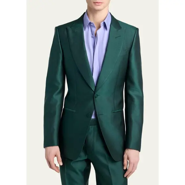 TOM FORD Wool Peak Lapel Modern Fit Single-breasted Sport Coat