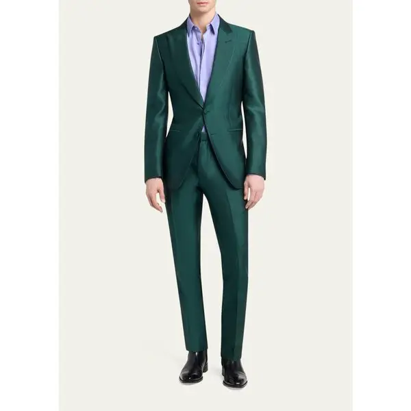 TOM FORD Wool Peak Lapel Modern Fit Single-breasted Sport Coat