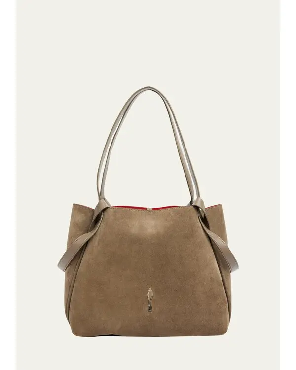 CHRISTIAN LOUBOUTIN Bettina Small Suede Tote Bag