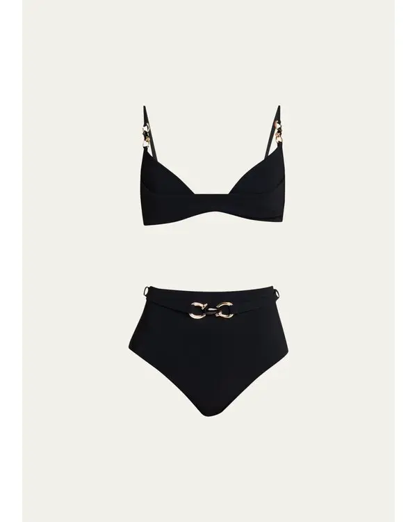 Zimmermann Mahon Trim Detail Two-piece Swimsuit