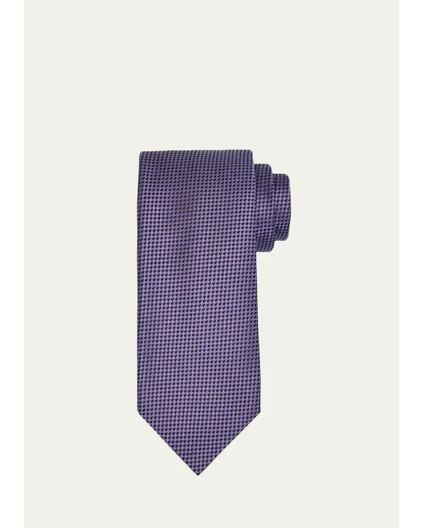 TOM FORD Jacquard Silk Tie - Amethyst