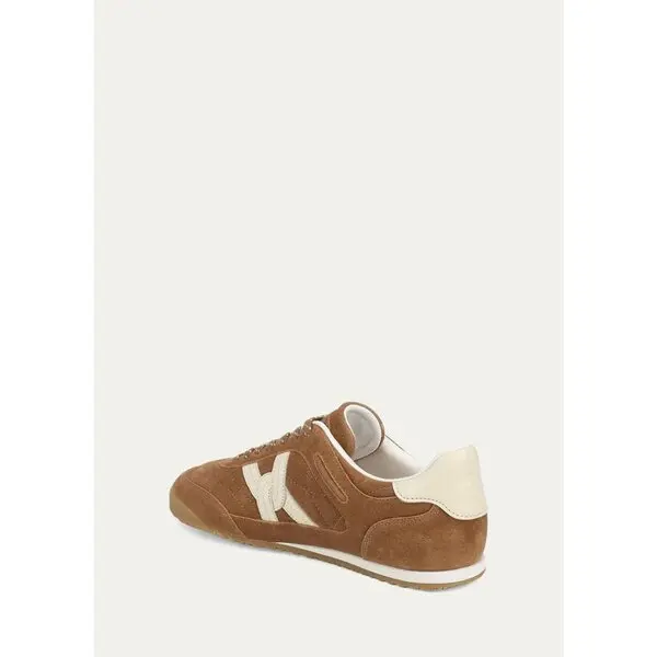Veronica Beard Natalia Mixed Leather Low-top Sneakers