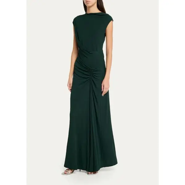 Simkhai Acacia Draped Jersey Maxi Dress