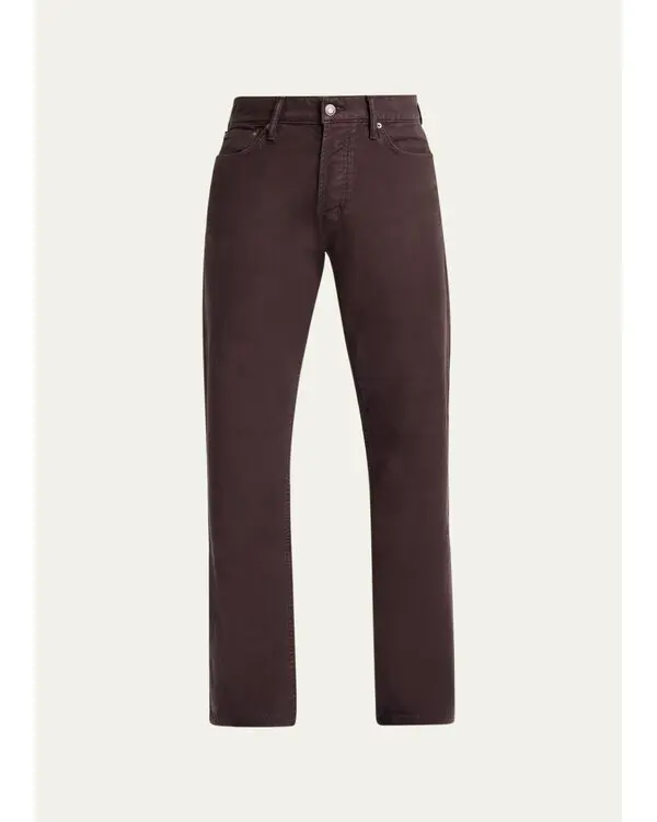TOM FORD Wool Straight Leg Five-pocket Pants