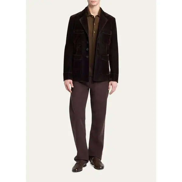 TOM FORD Wool Straight Leg Five-pocket Pants