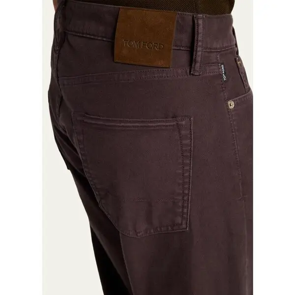 TOM FORD Wool Straight Leg Five-pocket Pants