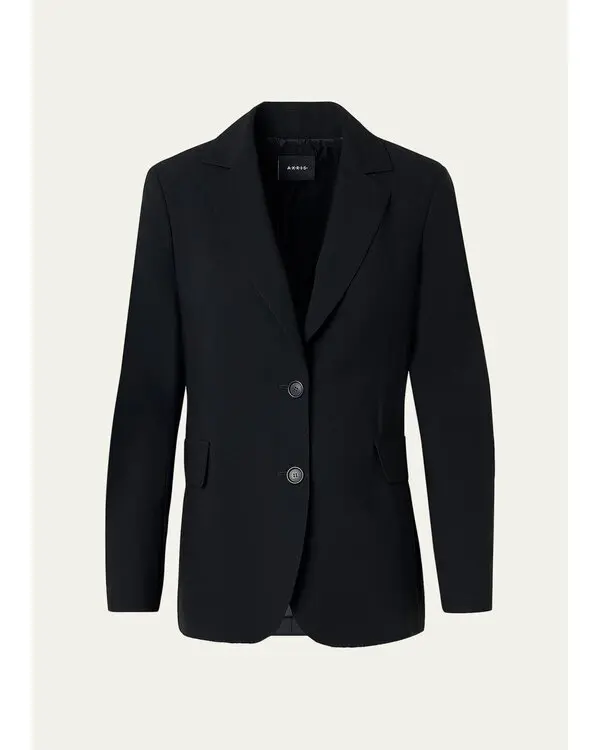 Akris Malik Cool Wool Single-breasted Jacket
