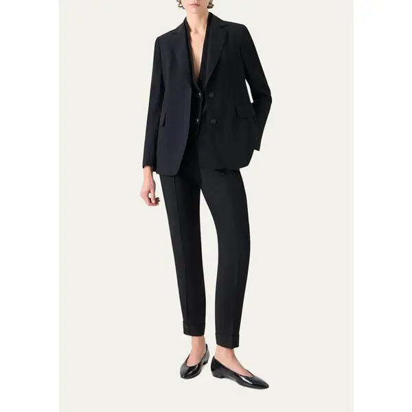 Akris Malik Cool Wool Single-breasted Jacket