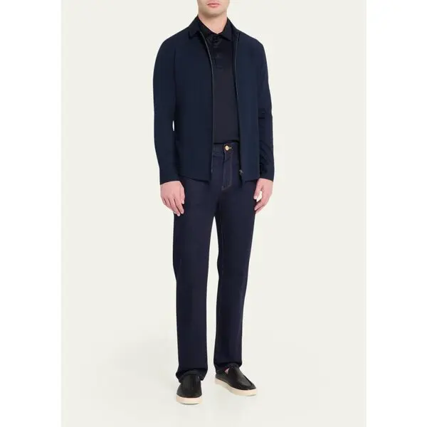Giorgio Armani Dark-wash Denim Straight-leg Jeans