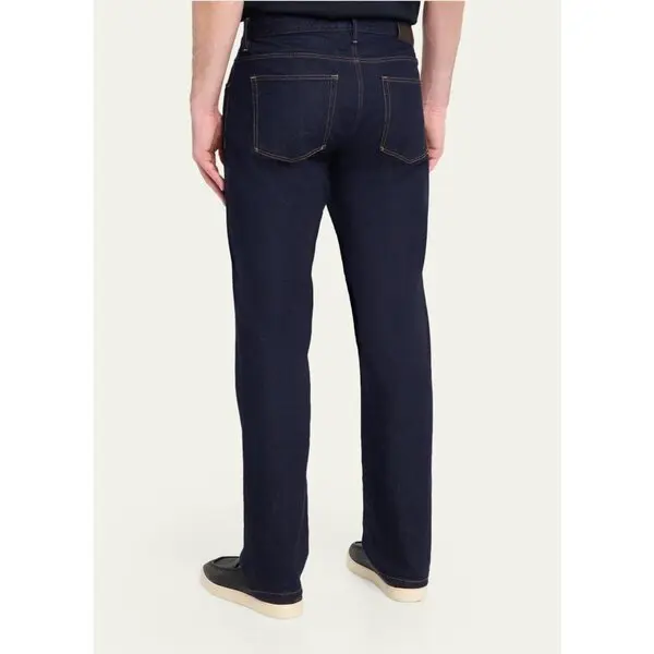 Giorgio Armani Dark-wash Denim Straight-leg Jeans