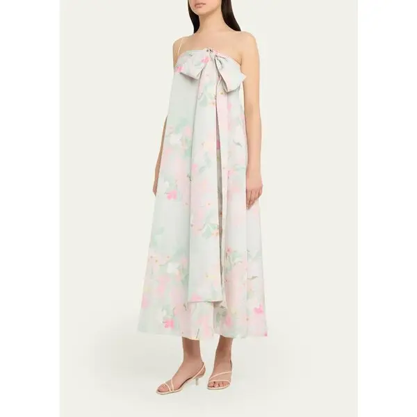Bernadette Bailey Bow Babydoll Midi Dress