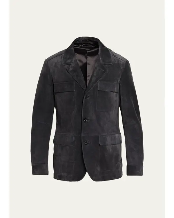 TOM FORD Suede Military Jacket